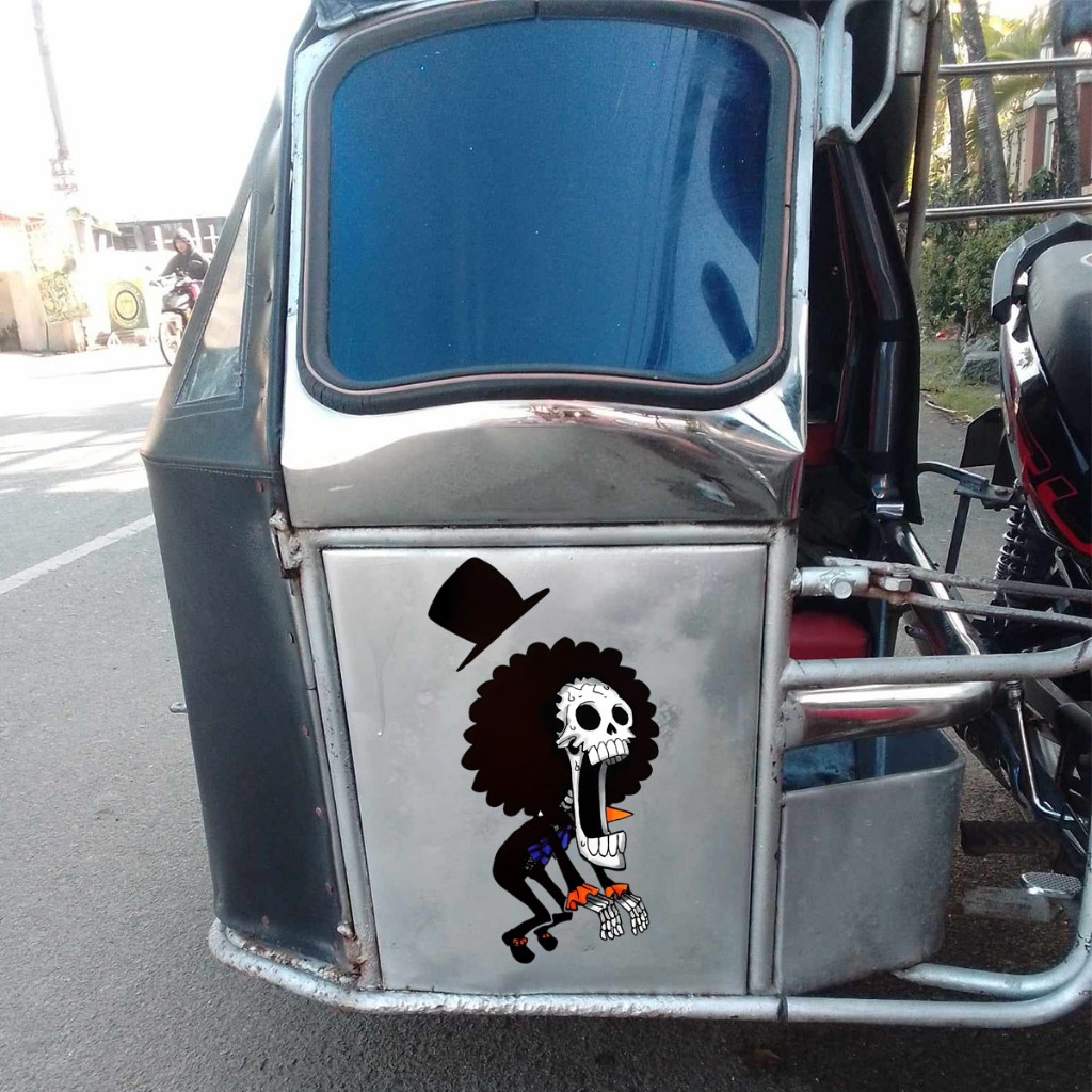 Side Car Sticker Tricycle one piece character cut out | Shopee Philippines