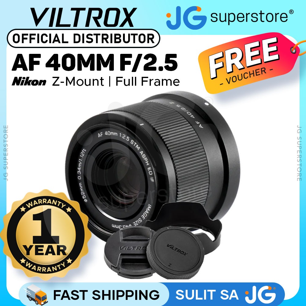 Viltrox 40mm f/2.5 Nikon Z-mount Full Frame Standard Autofocus Prime ...