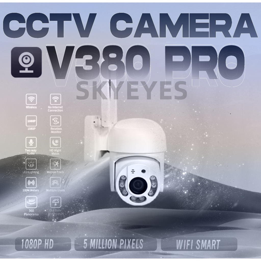 V360 CCTV WIFI Camera Wireless Outdoor Auto Tracking Waterproof Night ...