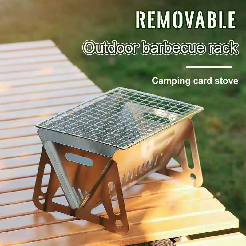 TS Mini Outdoor Griller Portable Stainless Grill Pits Foldable BBQ ...