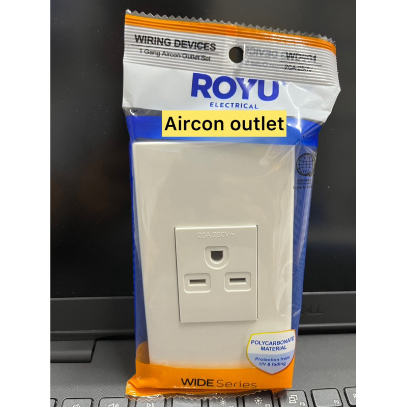 ROYU AIRCON OUTLET SET 1Gang 20A 250v | Shopee Philippines