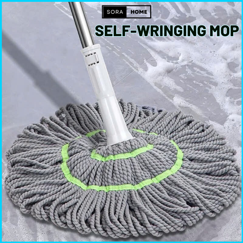Twist Microfiber Mop Floor Spin Mop 360 Degree Easy Floor Cleaning Mop ...