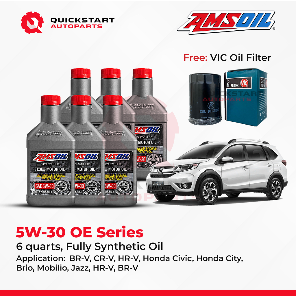 AMSOIL 5W-30 OE Gasoline Engine 6 Quarts (Honda Gas) | Shopee Philippines