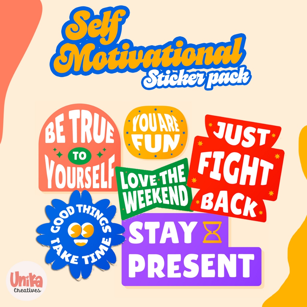 Self motivational sticker pack | Shopee Philippines