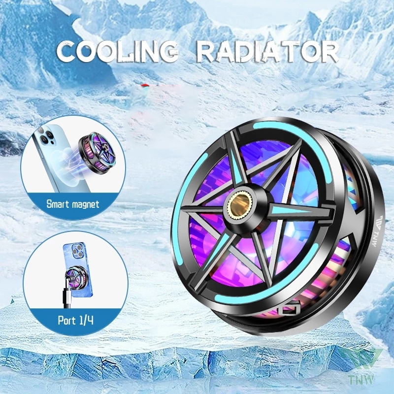 Magnetic Phone Cooler Gaming Radiator Phone Cooler Cool Heat Sink For ...