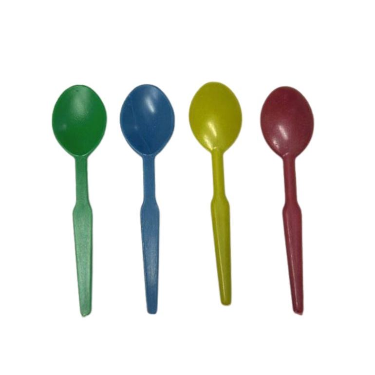 10CM Disposable Plastic Toy Spoon Assorted Color Ice Scramble/Cream ...