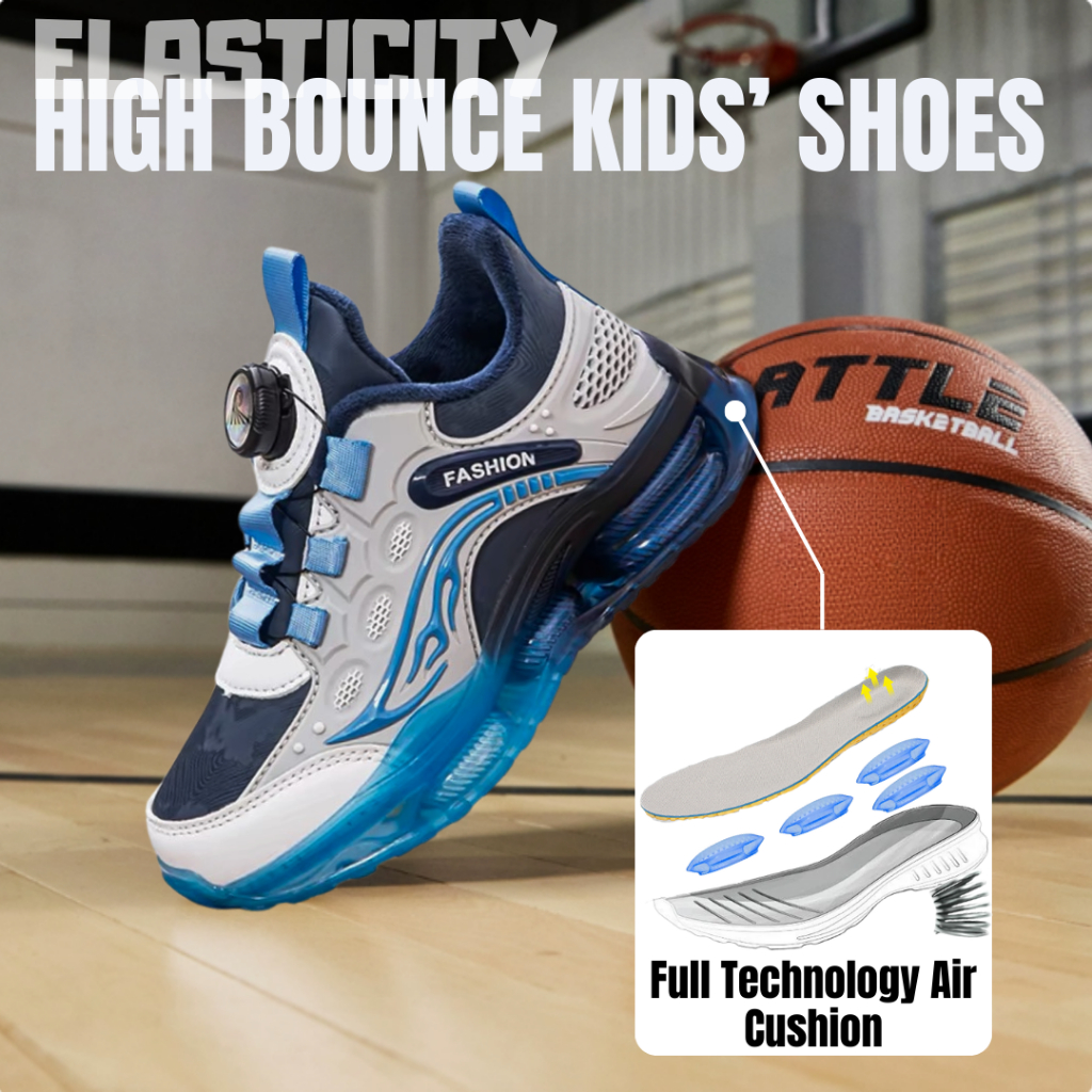 Shock-Absorbing Rebounding Professional Basketball Shoes For Kids Non ...