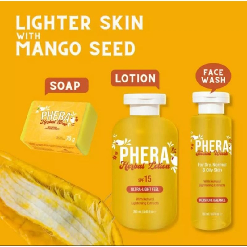 PHERA HERBAL || LOTION SPF15 and PHERA FACIAL WASH || Sunscreen and ...