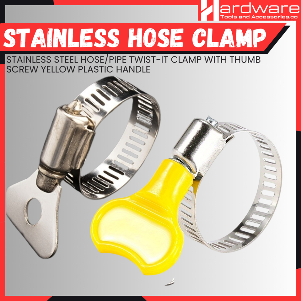1pc Adjustable Hose Clamp Handle, Hand Twist Hose Clamps, Worm Driving ...