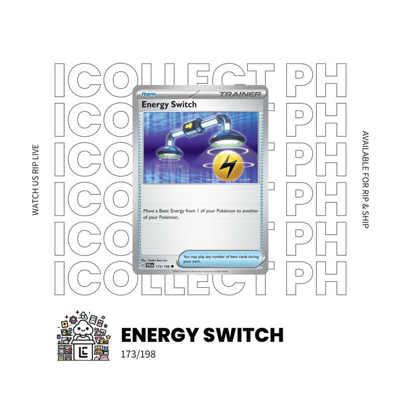 Pokémon TCG: Energy Switch | Shopee Philippines