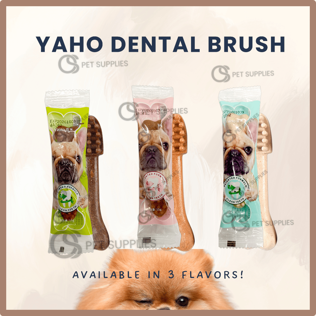 TBS 2.0-1pc Yaho Nutritional Dental Brush 15g (Beef, Chicken, Milk) | Shopee Philippines