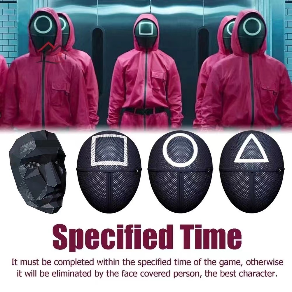 Squid Game Mask Cosplay Full Face Covering Masks | Shopee Philippines