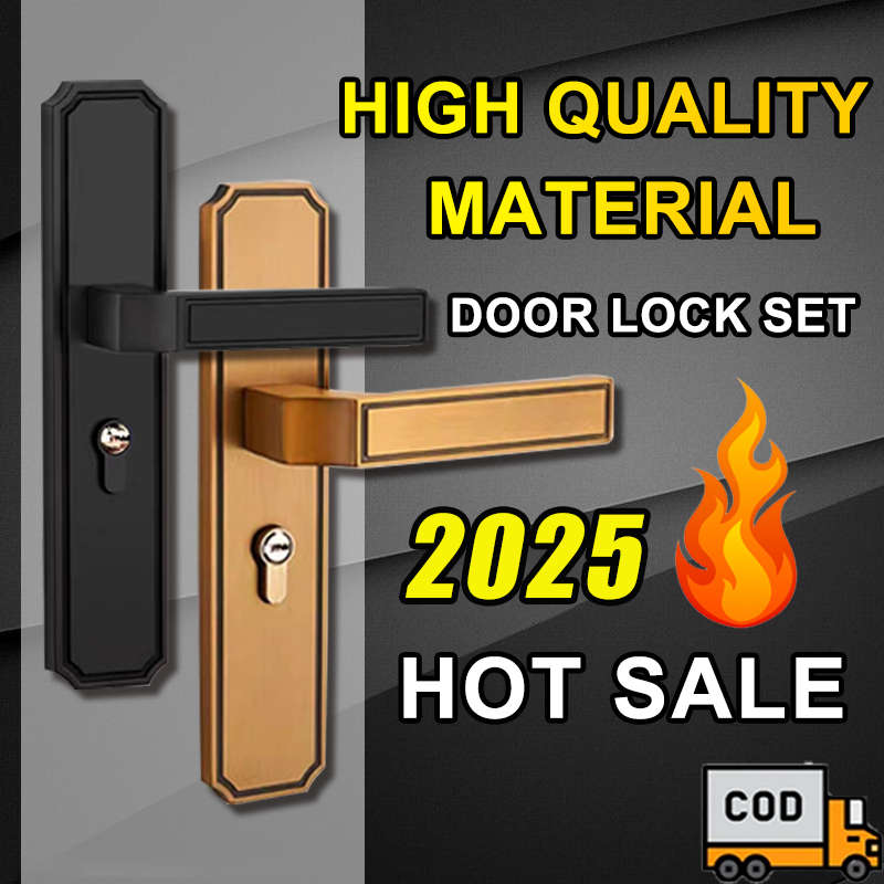 Aluminium Alloy Mute Door Locked Square Door Lock Continental Bedroom ...