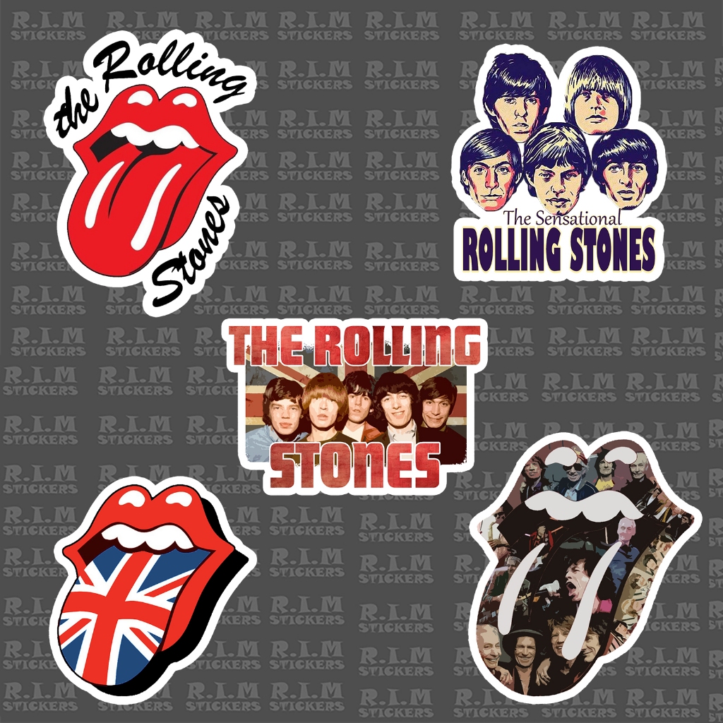 THE ROLLING STONES ROCK BAND VINYL STICKERS WATERPROOF HIGH QUALITY ...