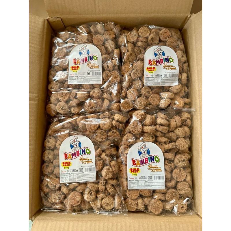 (8PACKS) Bambino mini chocolate chip cookies 500g | Shopee Philippines