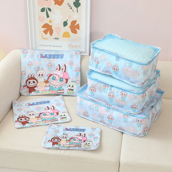 Labubu Packing Cubes 6in1 Set Travel Organizer Waterproof | Shopee ...