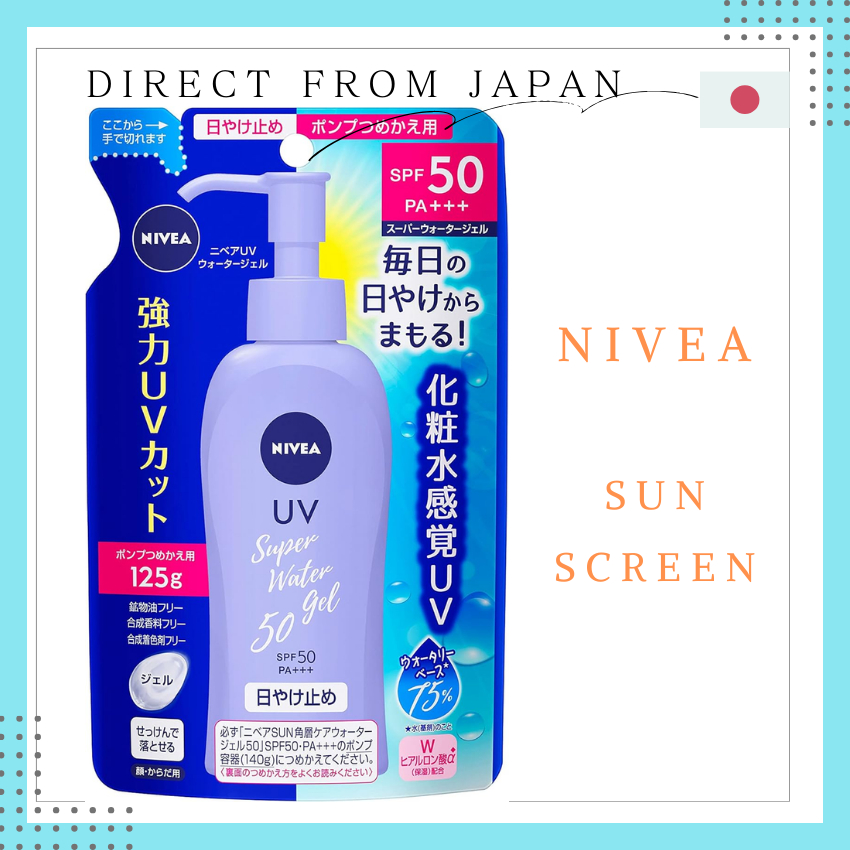 Nivea Sun Protect Water Gel SPF50/PA+++ Refill 125g [DIRECT FROM JAPAN ...