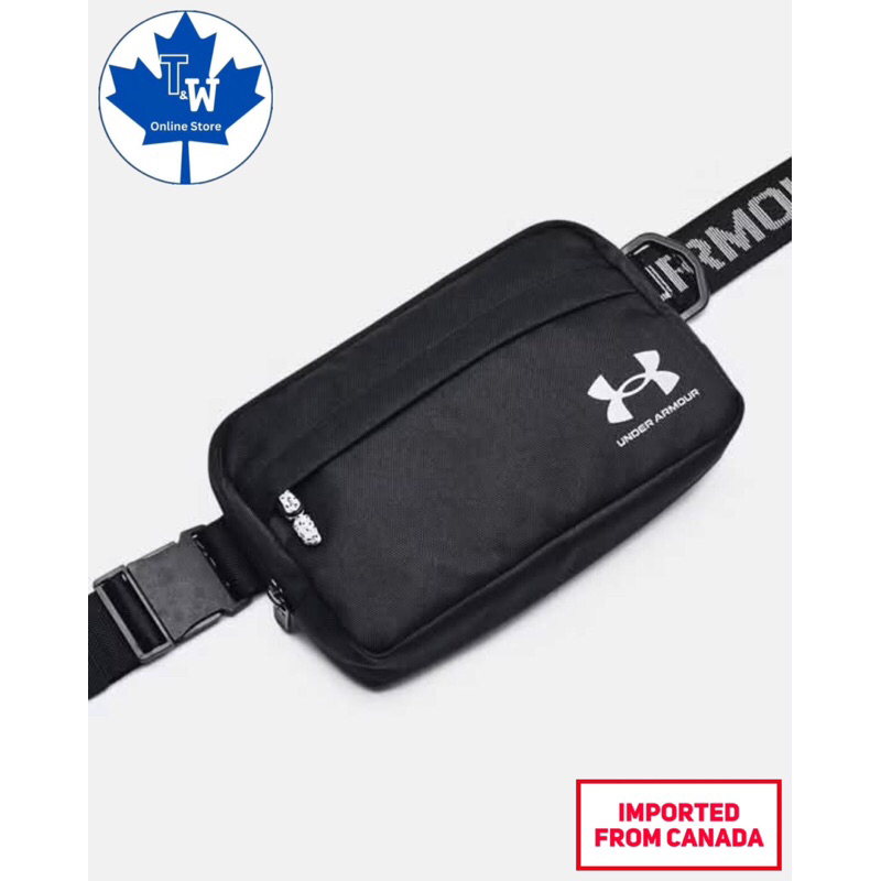 *GENUINE* Under Armour UA Essential Waist Bag Crossbody | Black / White ...