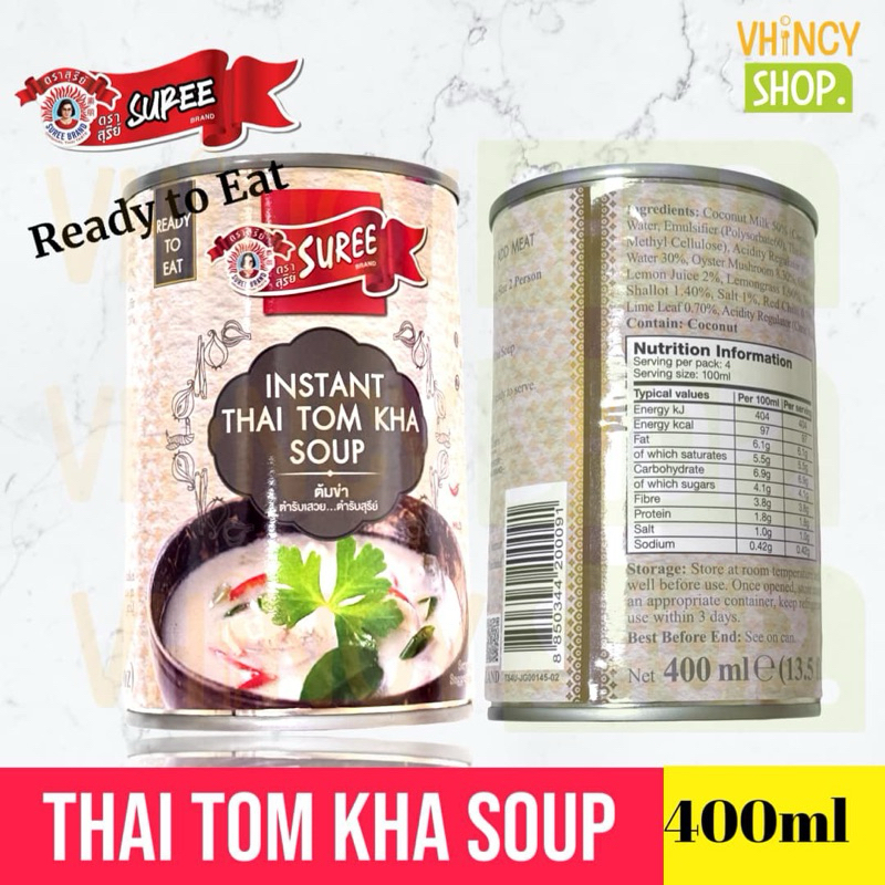 Suree Instant Thai Tom Kha Soup 400ml | Shopee Philippines
