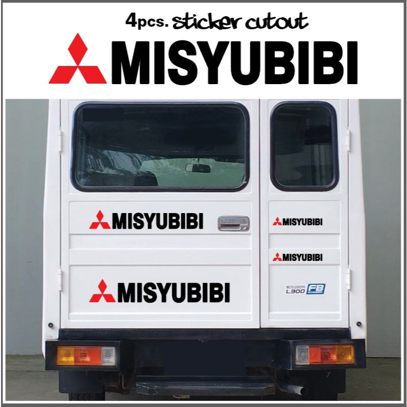 4pcs. Misyubibi Vinyl Sticker waterproof | Shopee Philippines