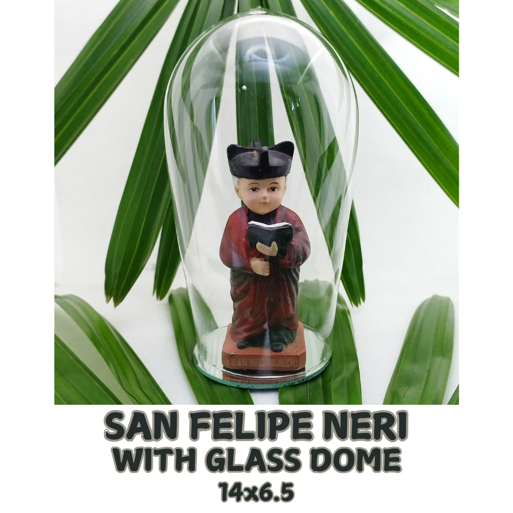 Chibi San Felipe Neri Religious Mini Statues With Glass Dome | Shopee ...
