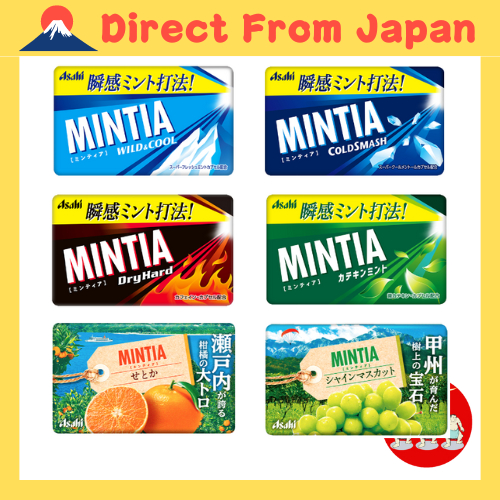 Asahi Group Foods MINTIA / Wild & Cool / Cold Smash / Dry Hard / Catechin Mint / Setoka / Shine ...