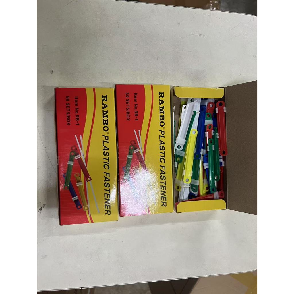 Paper Fastener For GT 7.5 cm Multicolor 50 pcs for 1box | Shopee ...