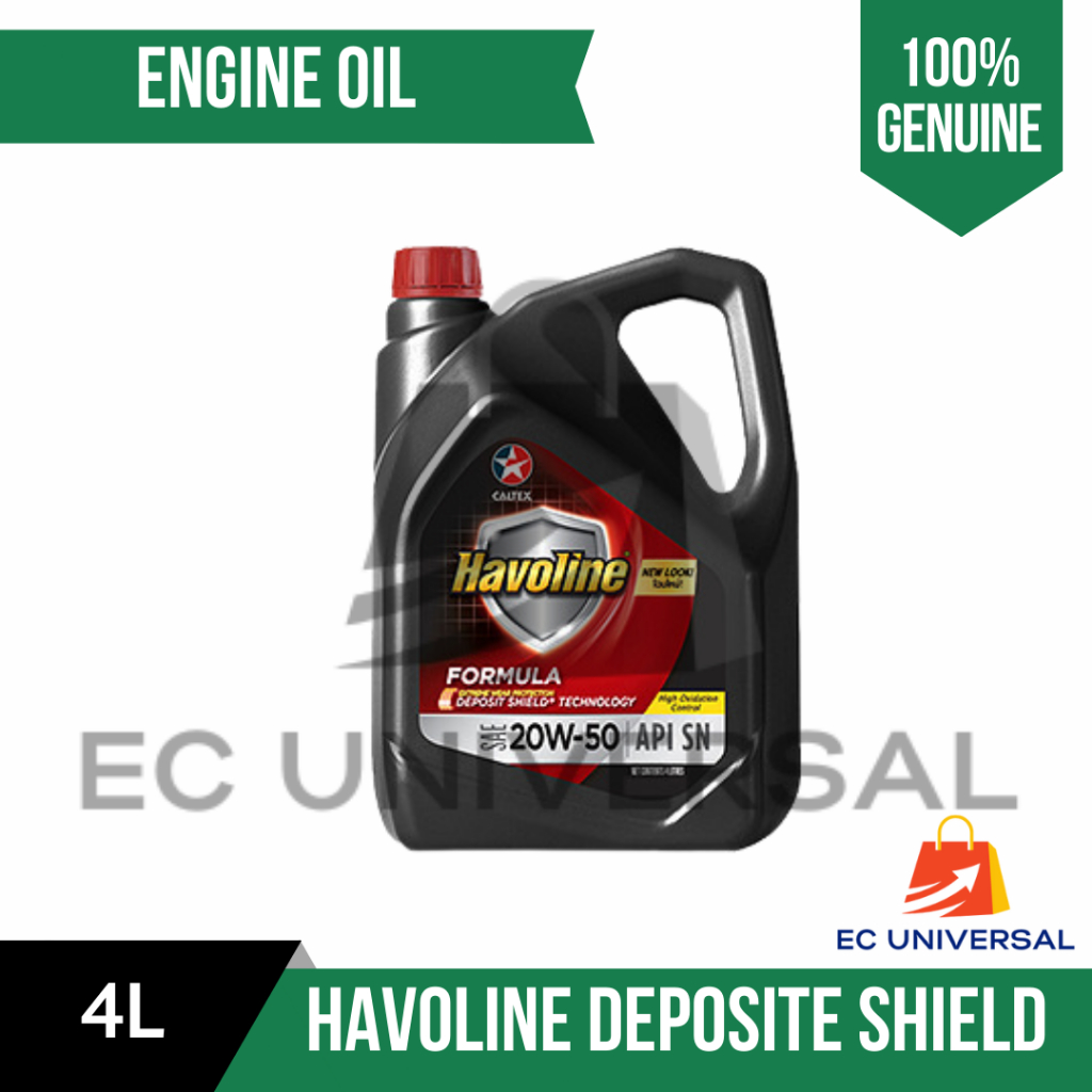 HAVOLINE DEPOSITE SHIELD Sae 20W-50 API SN (4L) LITER| EC UNIVERSAL ...