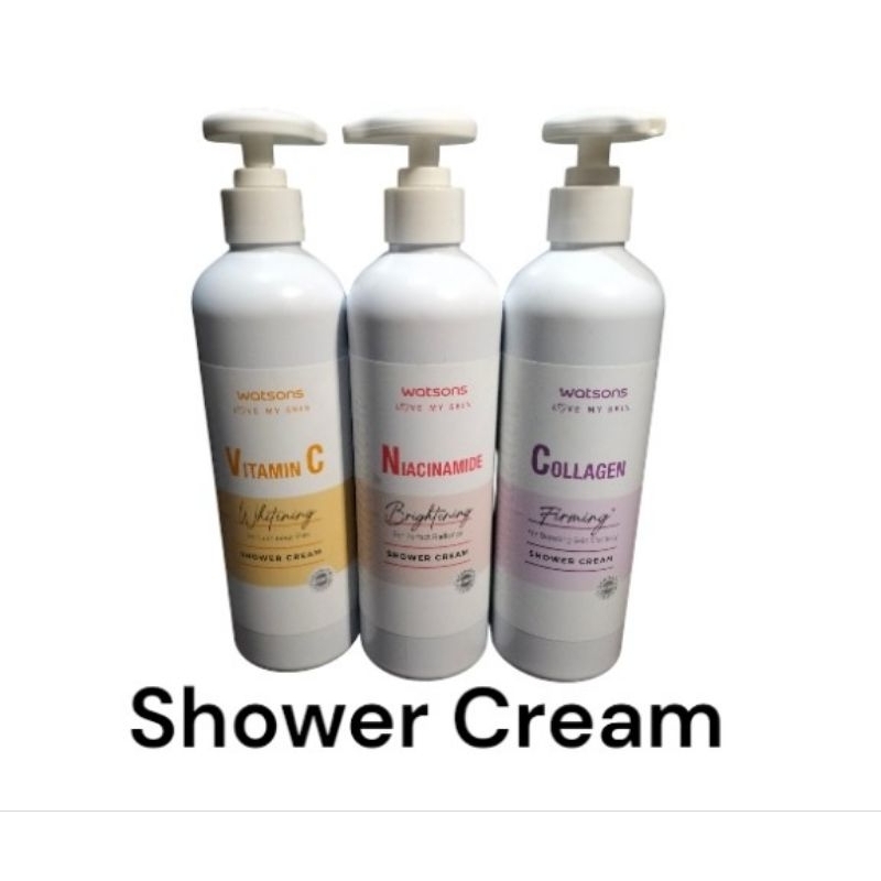 Watsons Shower Cream Vitamin C/Niacinamide/Collagen 490 ml | Shopee ...