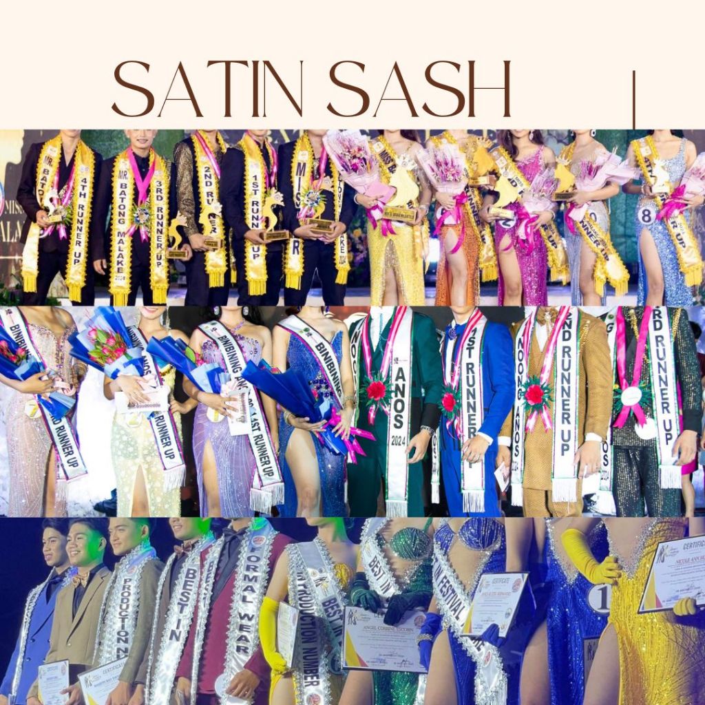 SATIN TYPE PAGEANT SASHES | Shopee Philippines