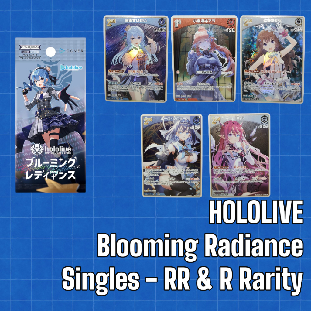 HOLOLIVE Blooming Radiance Singles [hBP01] Japanese Official Card Game Double Rare RR & Rare ...