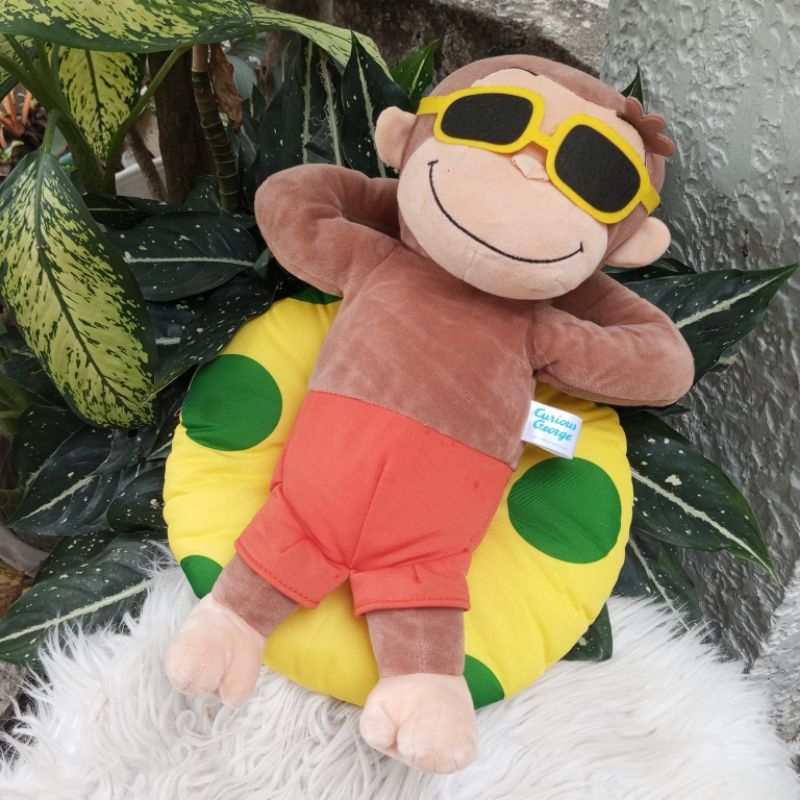 Curious George Summer Summer Swim Plush Toy | Shopee Philippines