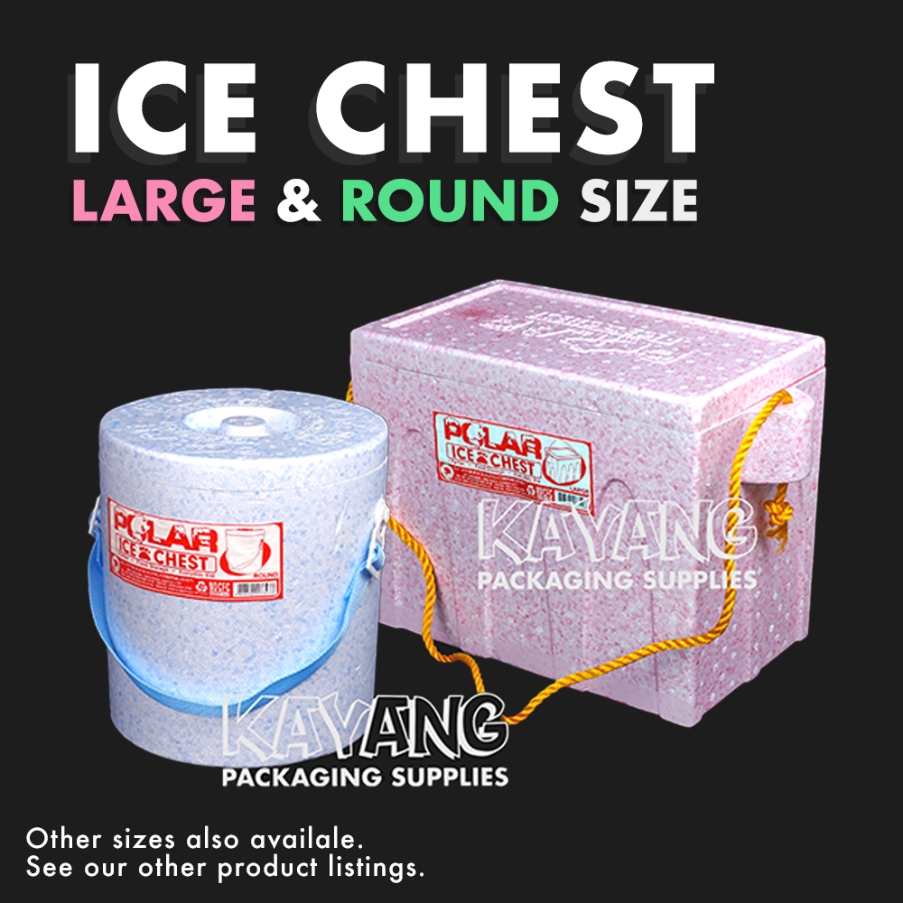 Polar Ice Chest / Styro Box / Styrofoam / Cooler Box (Large, Round ...