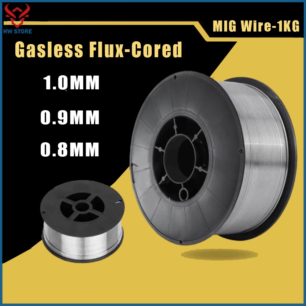 1kg MIG Wire Gasless Steel Flux Cored (E71T-GS) 0.8MM 0.9MM 1.0MM mig Welding wire anticlogging ...
