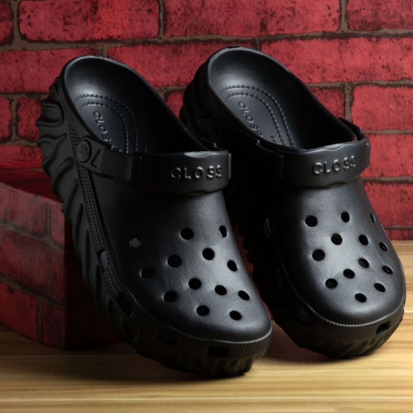 【𝐁𝐅𝐊】 Closs Korean Classic Thick Bottom Hole Beach Clogs Sandals for ...