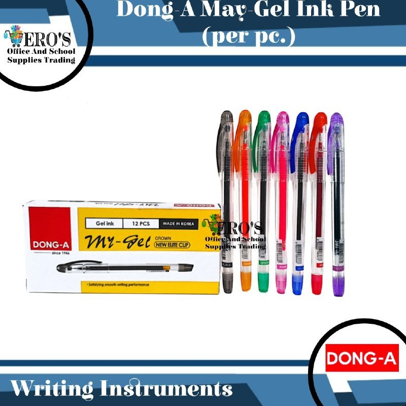 Dong-A My Gel Colored Sign Pens By 12pcs /Box | Shopee Philippines