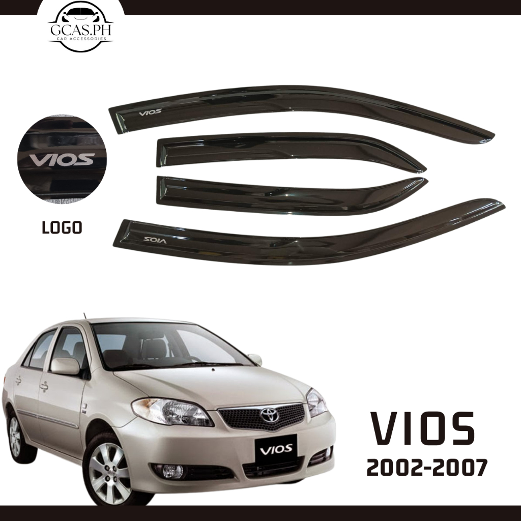 2002-2007 Toyota Vios Robin Rain visor, Rain Gutter, Window Visor, Rain ...
