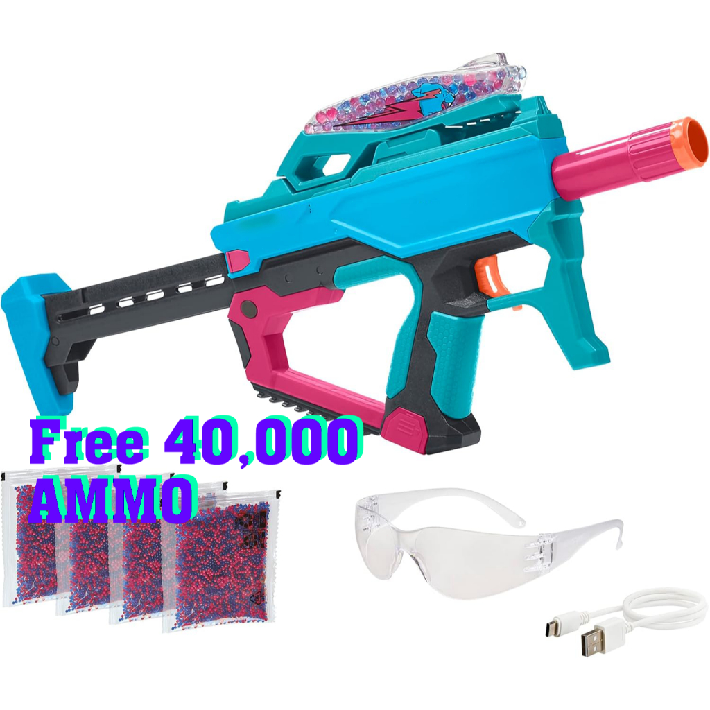 Electric Gel Ball Launcher with 40,000 Free Gel Balls - Ideal for ...