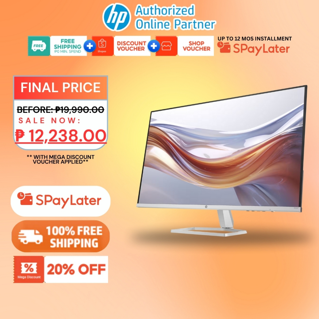 HP S5 532SF 31.5" IPS 100Hz FHD 1920x1080 VGA/*HDMI Monitor | Shopee ...