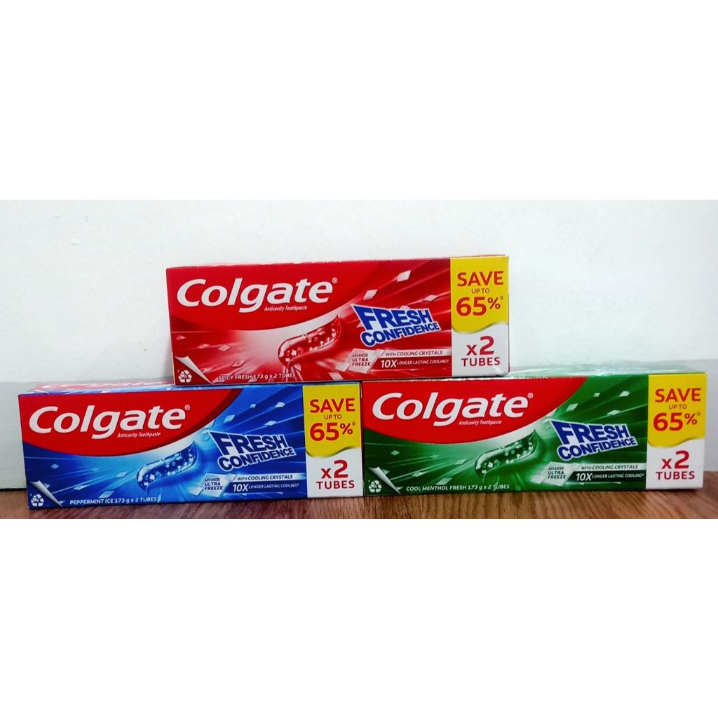 Colgate Fresh Confidence 2x173g Twin Pack | Shopee Philippines