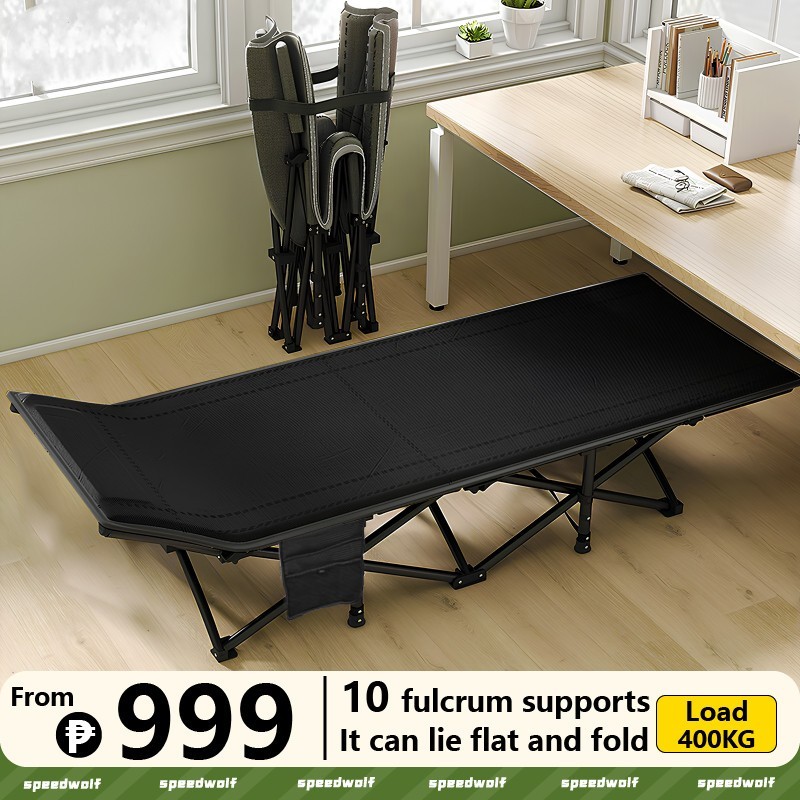 COD Foldable bed folding bed portable bed single bed home outdoor ...