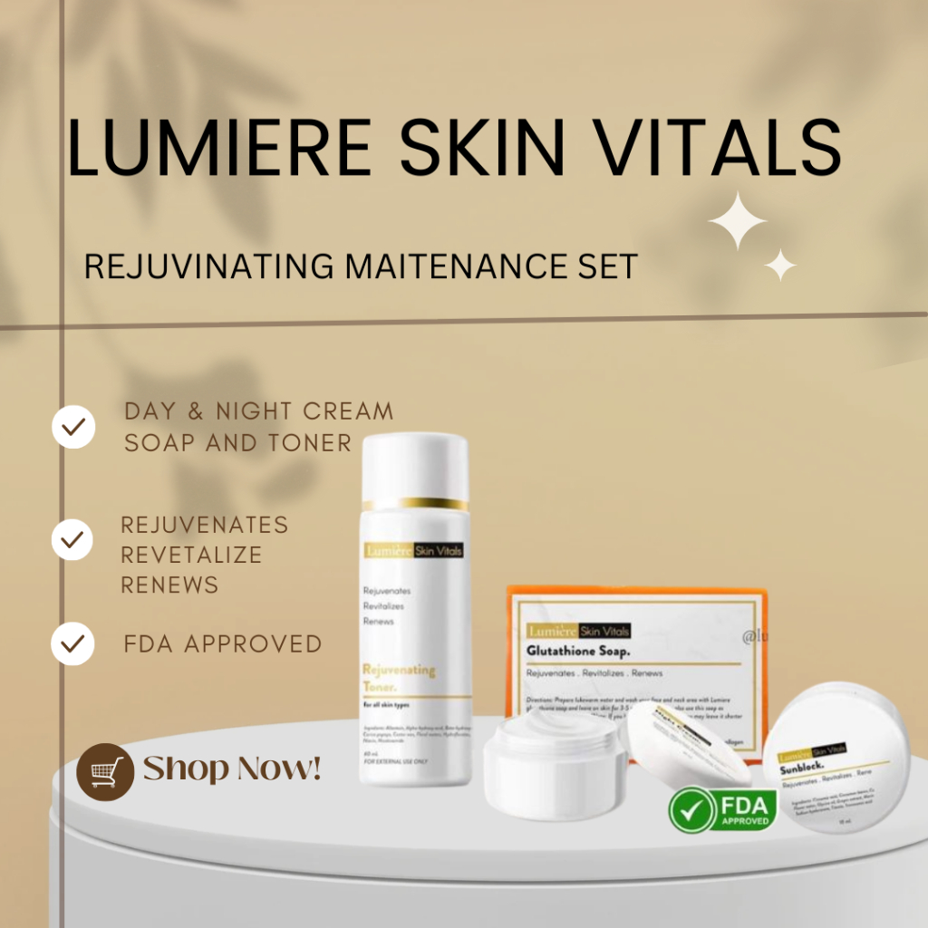 lumiere facial skincare set lumiere set by lumiere skin vitals MANDAUE ...