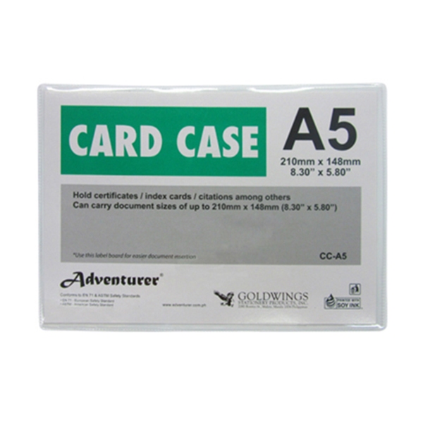 Adventurer Card Case CC-A5 Clear 210x148mm | Shopee Philippines