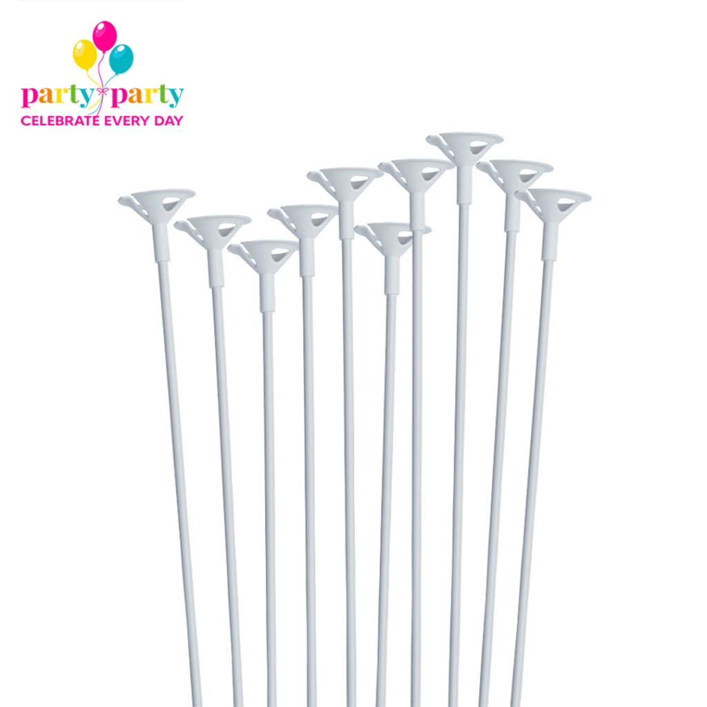 Party! Party! Balloon Cups and Sticks 16 inches (10 pcs) | Shopee ...