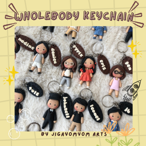 Mini Me Wholebody Chibi Keychain | Handmade Clay | Shopee Philippines