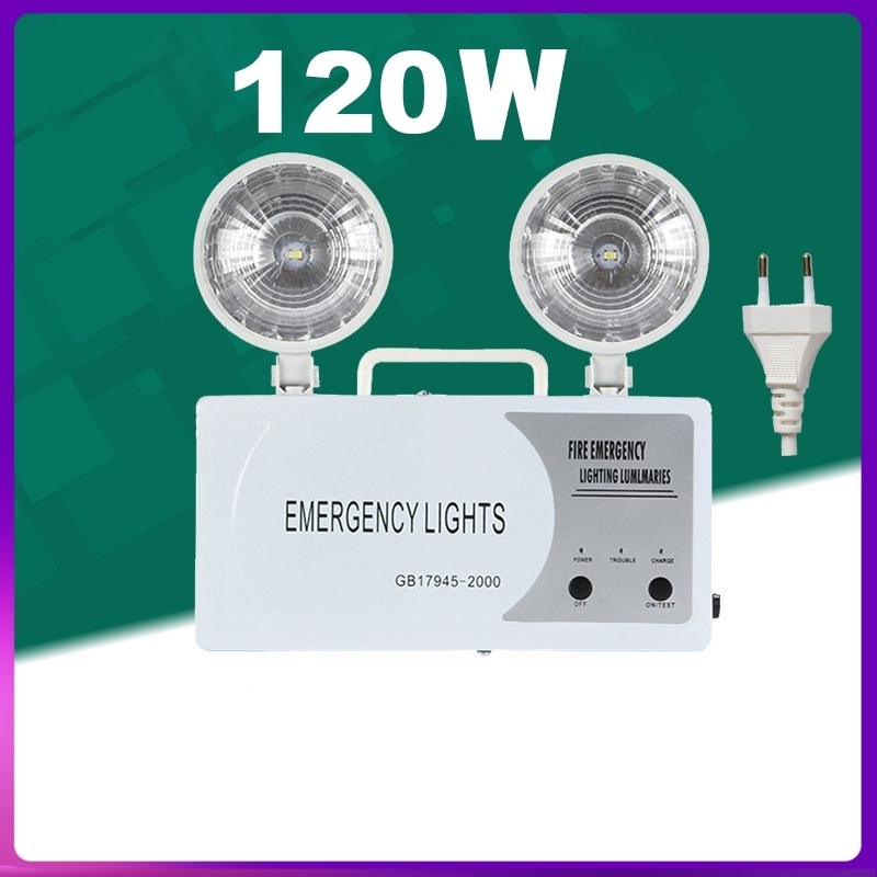 Emergency Light Twinhead Rechargeable Emergency Lamp Lights ...