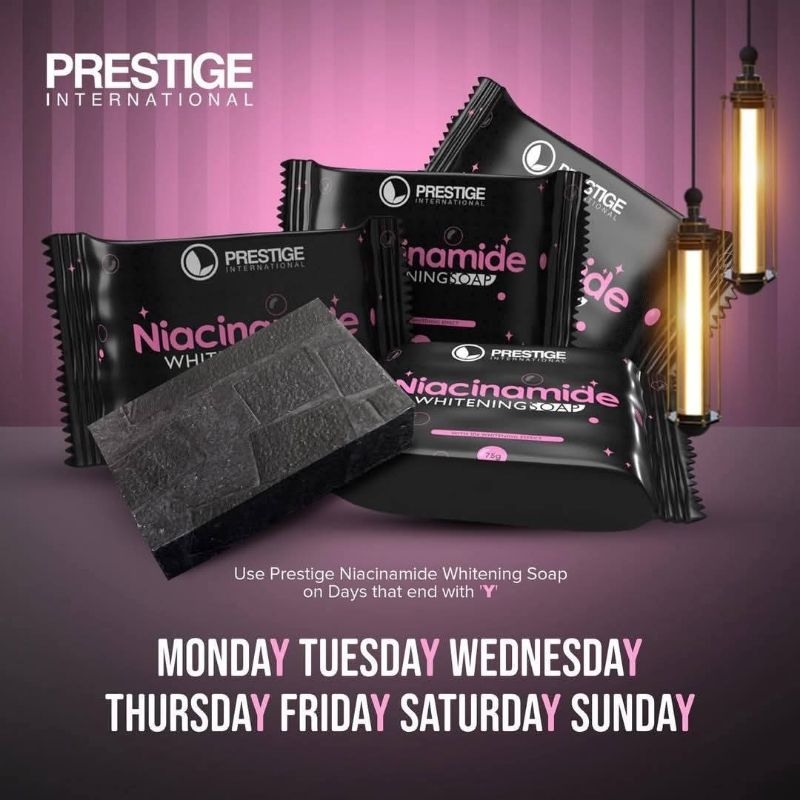 Prestige Niacinamide Whitening Soap 10x Whitening by Fyang | Shopee ...