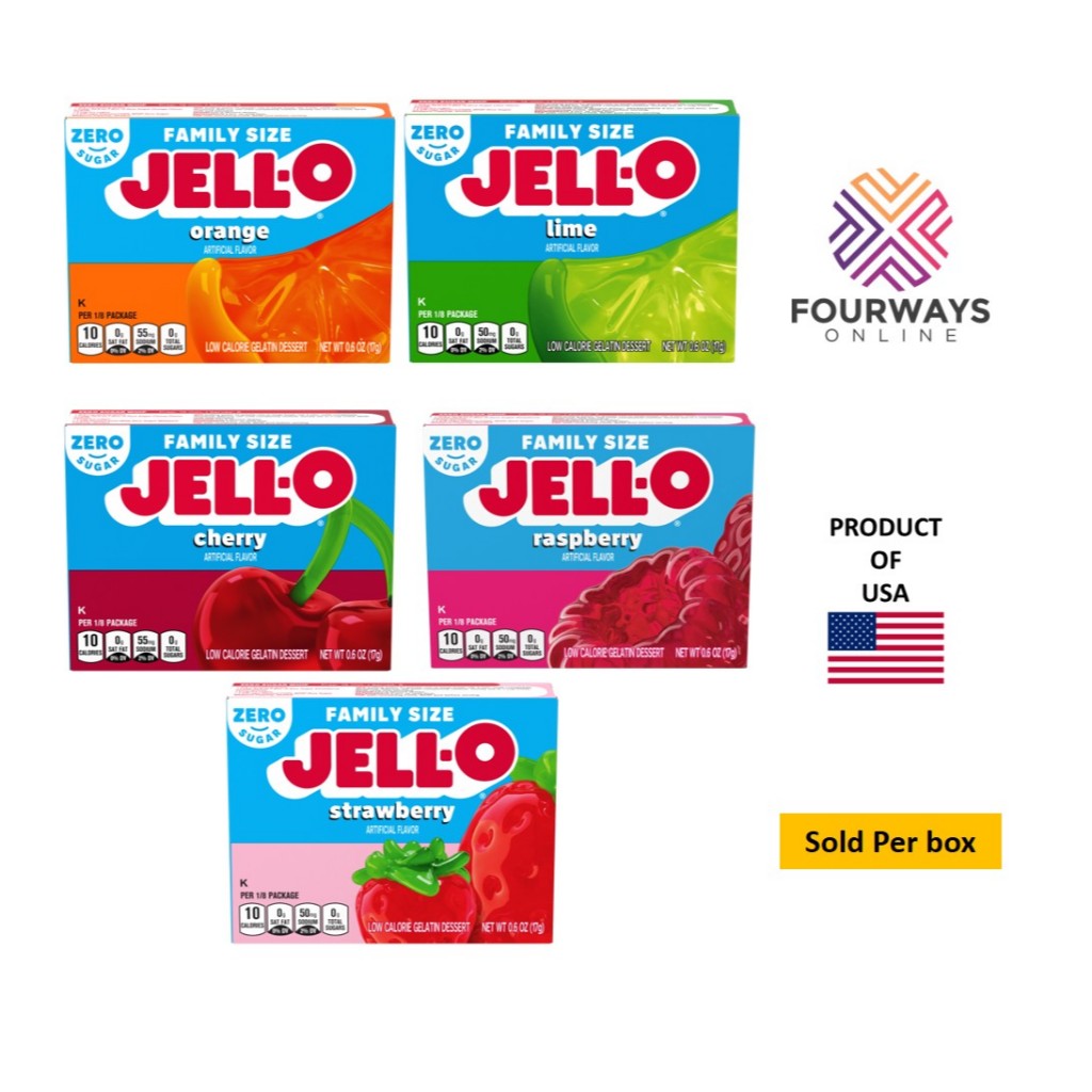 Jell-o Family Size Gelatin ZERO SUGAR | Shopee Philippines