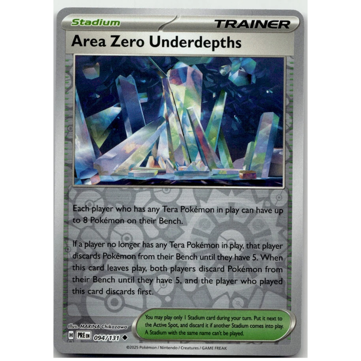 Pokemon TCG Area Zero Underdepths 094/131 Prismatic Evolutions Trainer ...