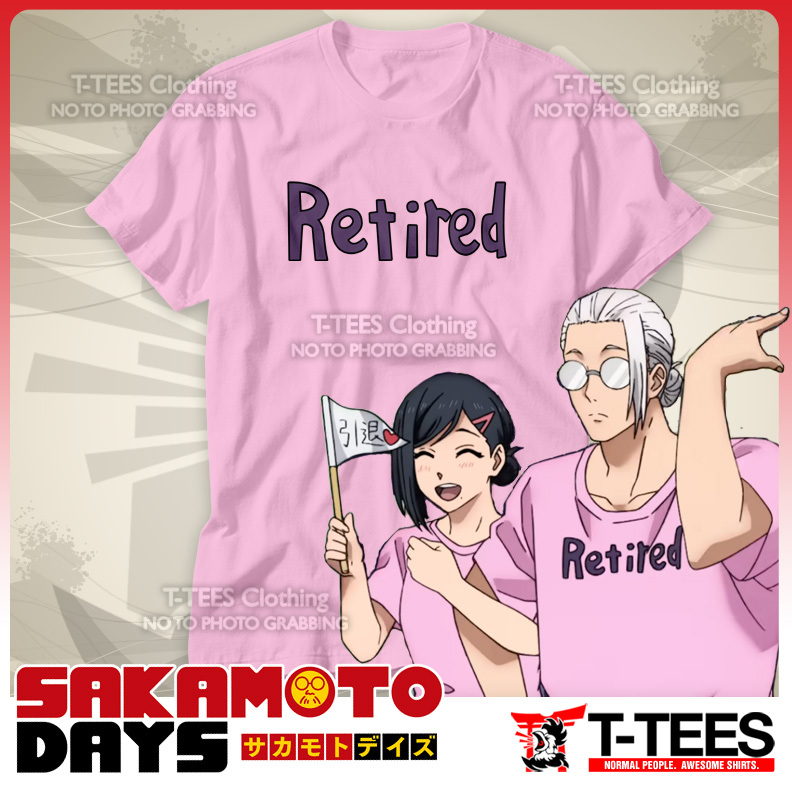 T-TEES - Sakamoto Days - RETIRED Pink - Anime Cosplay T-Shirt 3XL 5XL ...